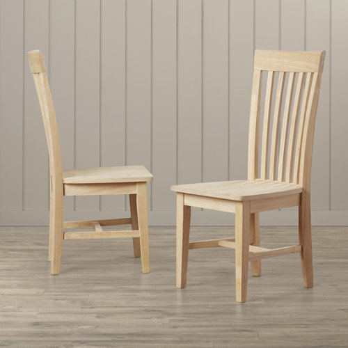 Mistana™ Lynn Solid Wood Slat Back Side Chair And Reviews Wayfair